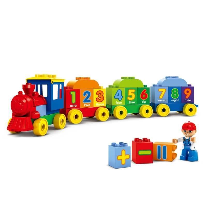 Blocks Educational Train 45 Pieces - 38x9x21 cm - 40-1459334 | ZRAFH
