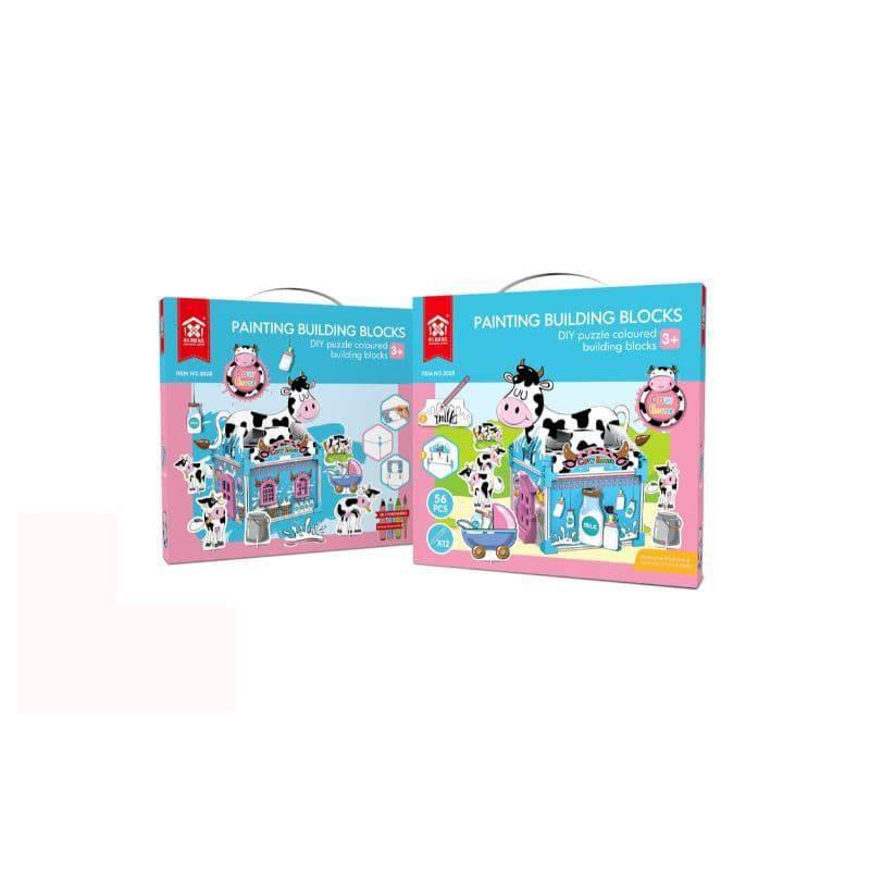 Painting Building Blocks - 33x5x32 Cm - 23-3058 | Zrafh Store KSA