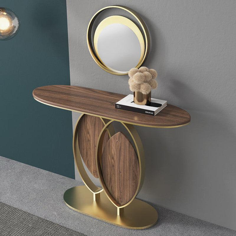 Explore our large variety of products with Rustic Wood and Iron Console" By Alhome