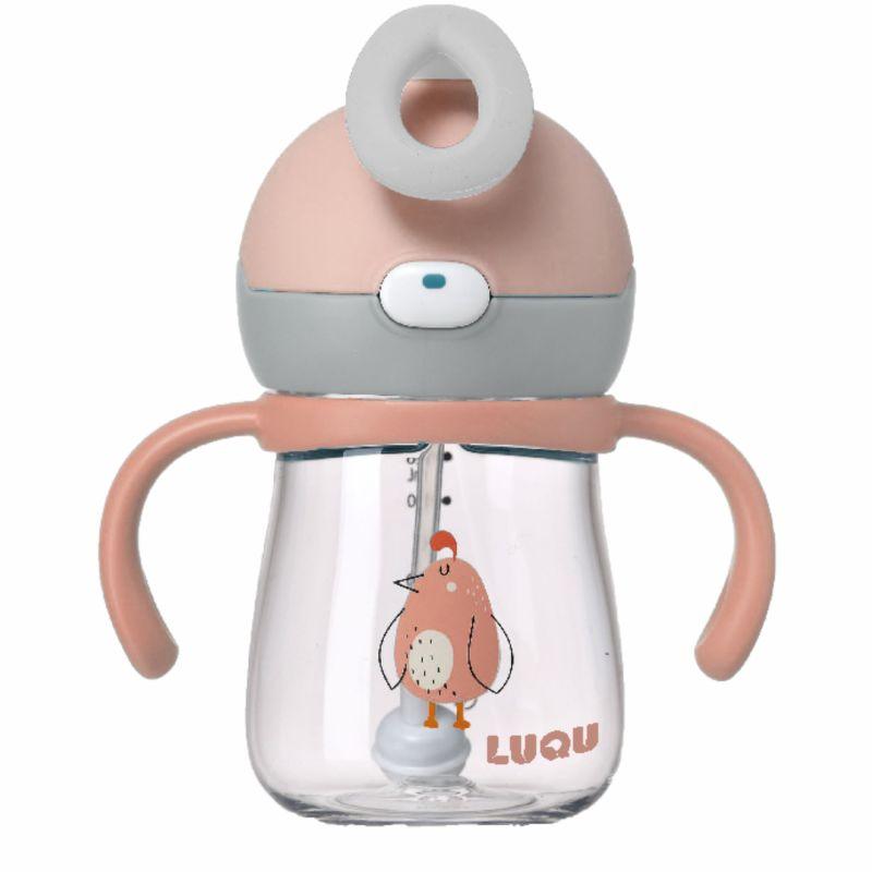 Luqu Straw Cup Tritan-220ml | Zrafh Store KSA